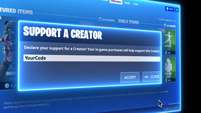Make a 3d fortnite support a creator code intro by Iamgruel | Fiverr