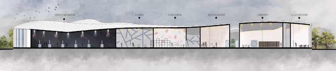 Render your architecture section with photoshop by Leo_architect | Fiverr