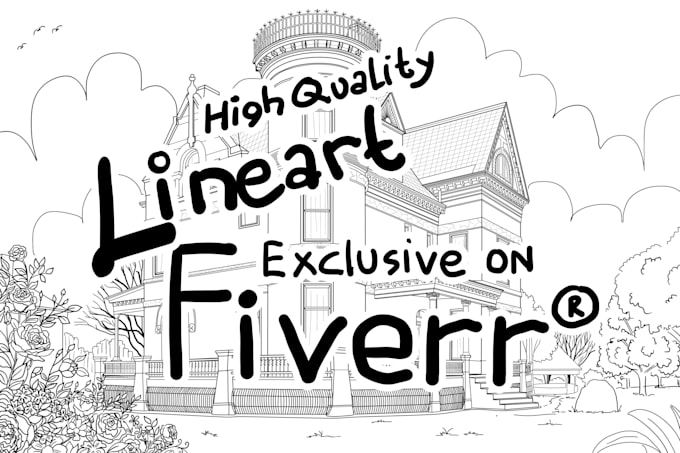 Draw awesome line art by Eitatsu | Fiverr