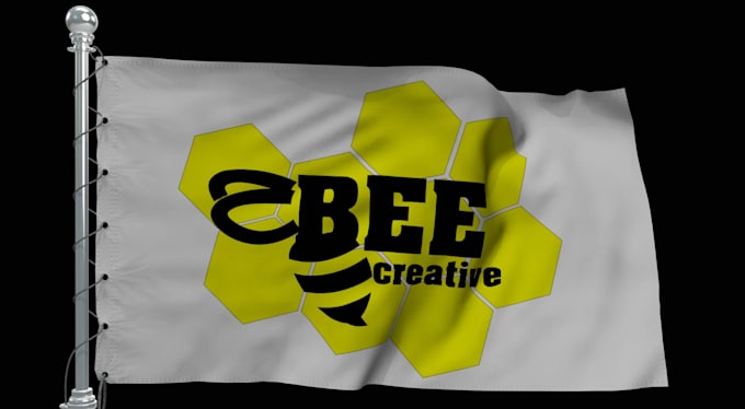 Create a pack of 9 waving animated flags with your logo or slogan by ...