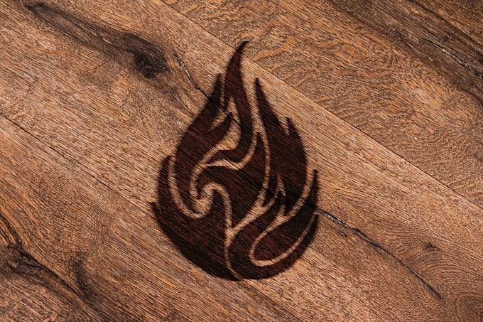 Give wood burn effect to your logo, text or image by Sakibashraf5898 ...
