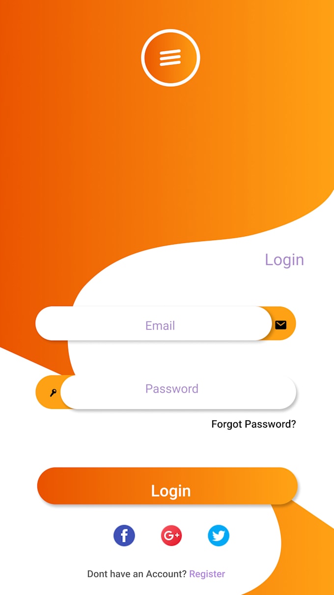 Create a login and signup page ui ux by Donnyklef | Fiverr