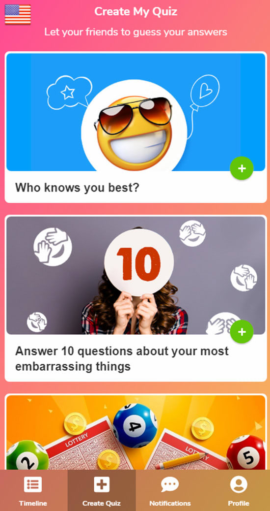 Make an instant game like who knows you best with 185 quiz multiple ...