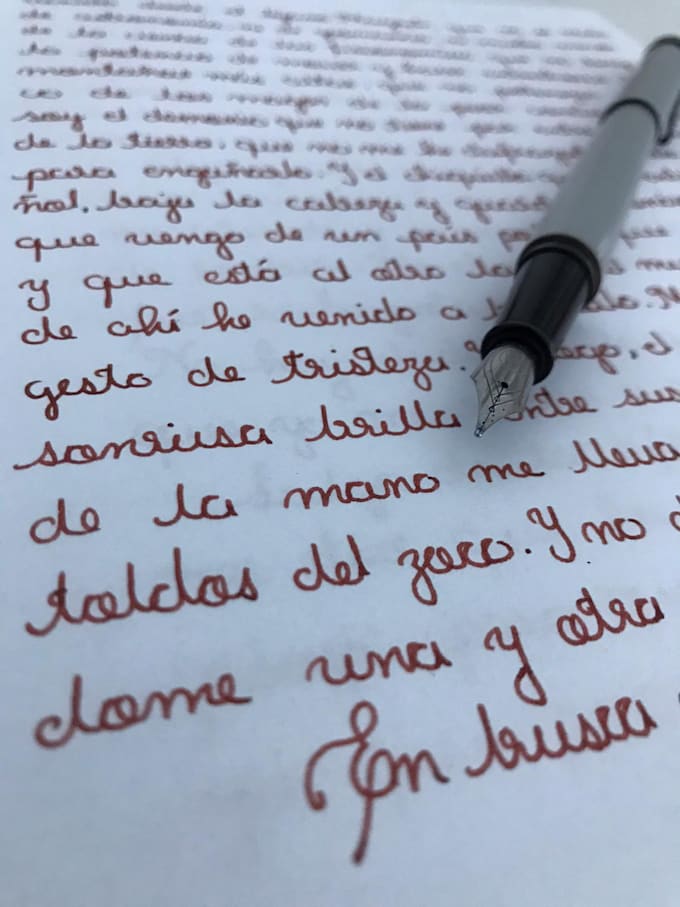 Cursive hand write your documents by Meuxubi | Fiverr