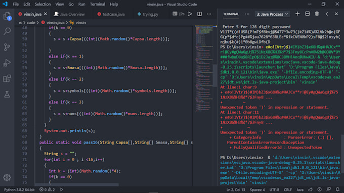 Do java coding programs and debugging by Vinsin321 | Fiverr