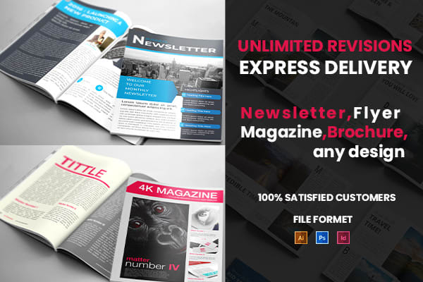 Design print ready page layout for book, magazine, brochure or catalog ...