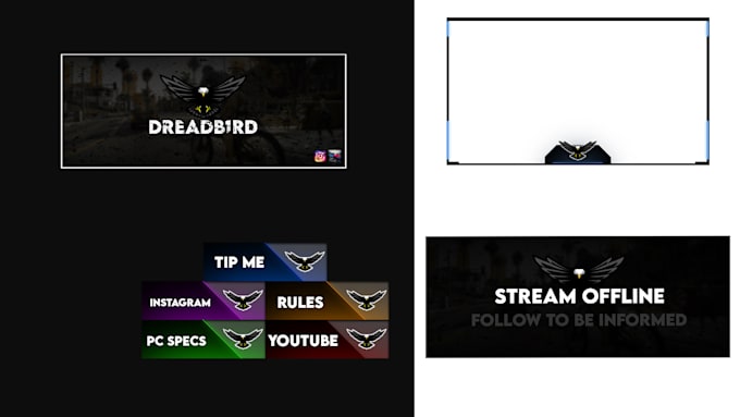 Desing basic overlays for low cost by Kiriakosmourou_ | Fiverr