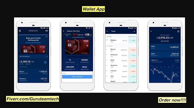 Develop web forex wallet app, crypto investment ,blockchain app, wallet ...
