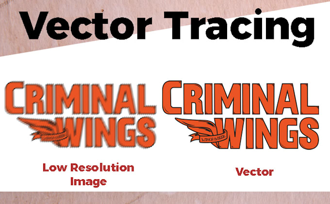 Tracing your low definition image into a vector by Monse_desing06 | Fiverr