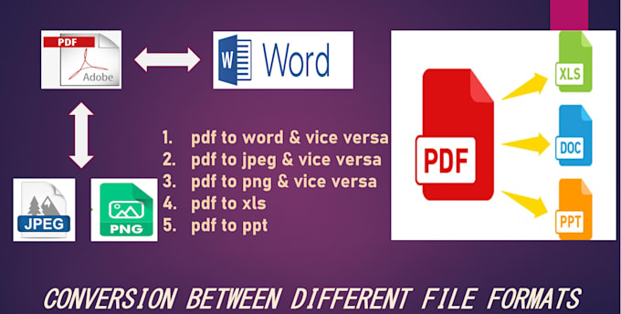 Do file conversions between different formats by Amal_hr | Fiverr