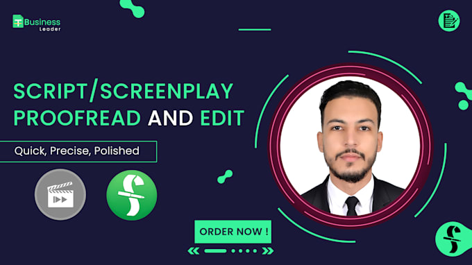 Format your script using final draft or celtx by Businessleader1 | Fiverr