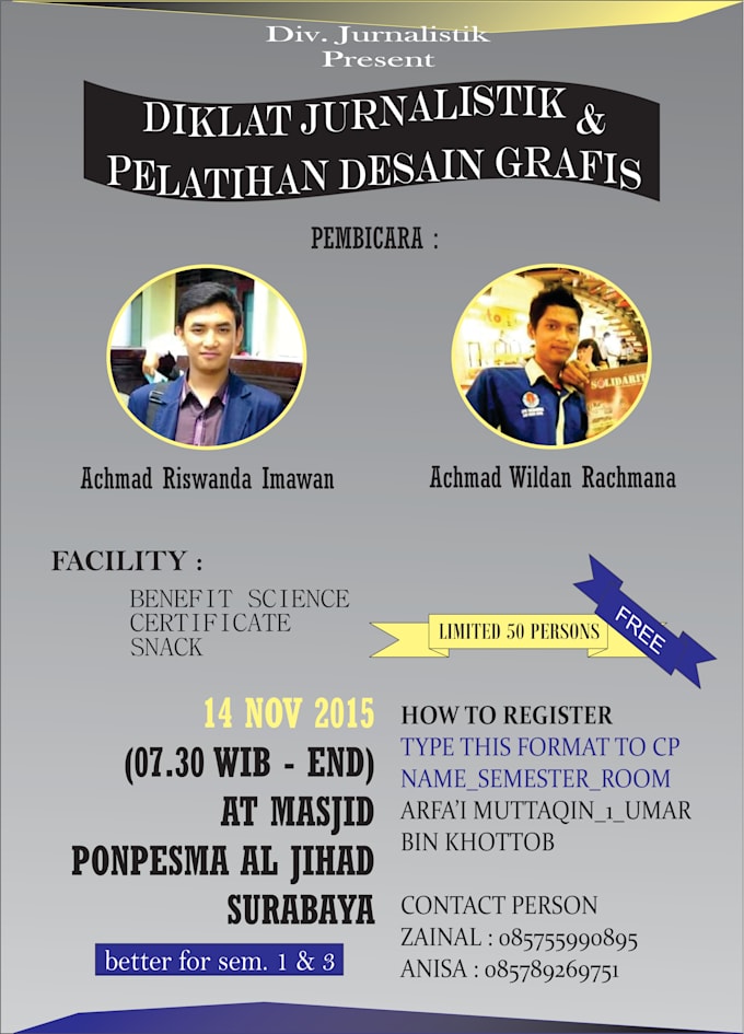 Create a poster, leaflet, pamflet by Mochdif8 | Fiverr