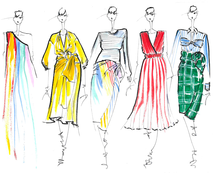 Create stylized fashion illustration by Amykbreen | Fiverr