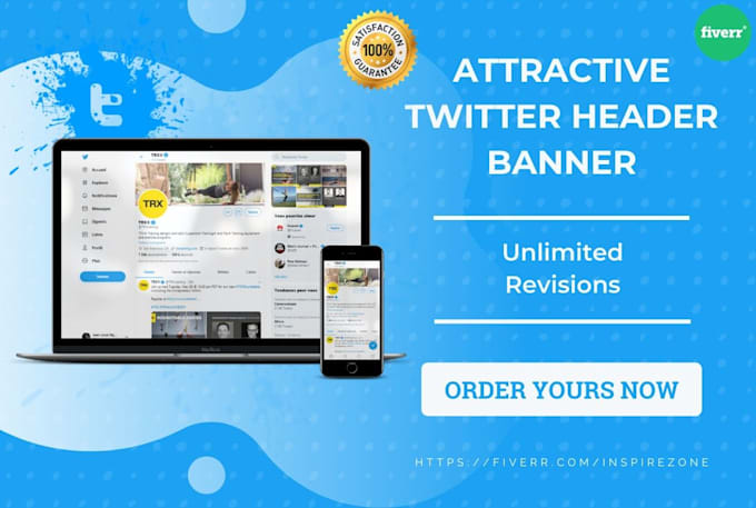 Design a professional twitter header banner by Inspirezone | Fiverr
