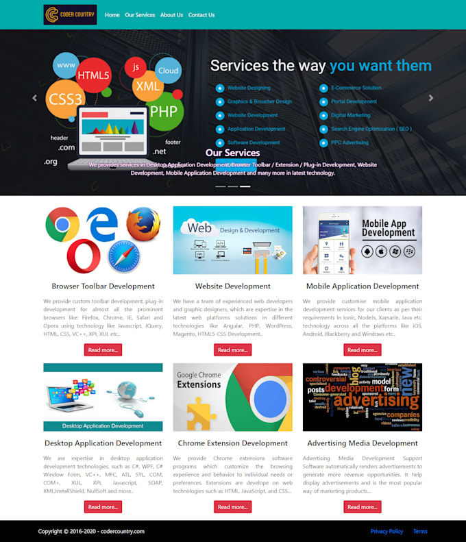 Develop websites and admin panels in angular by Sachinsonar10 | Fiverr