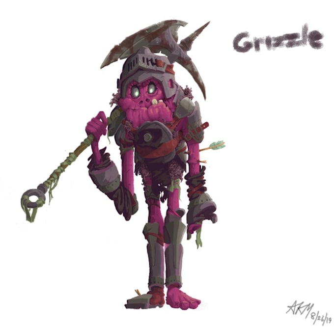 Create detailed character designs digitally by Alexmonahanart | Fiverr