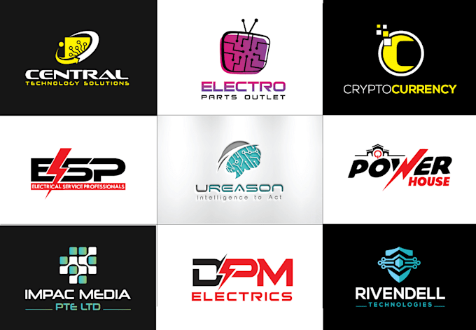 Design modern technology and electrical logo by Khanjahid79 | Fiverr
