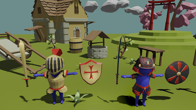 Model low poly game assets for you by Melekege | Fiverr