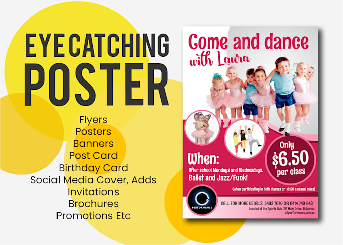 Design eye catching flyers and posters for you by Swell_designs | Fiverr