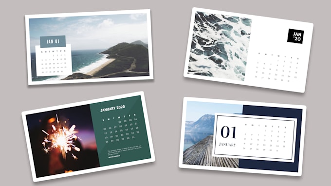 Create a calendar design that printable by Flor_devera | Fiverr