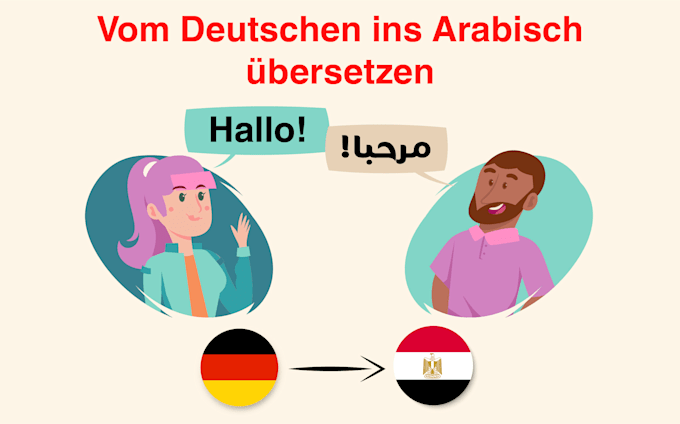 Translate any text from german to arabic by Mahmudezat | Fiverr