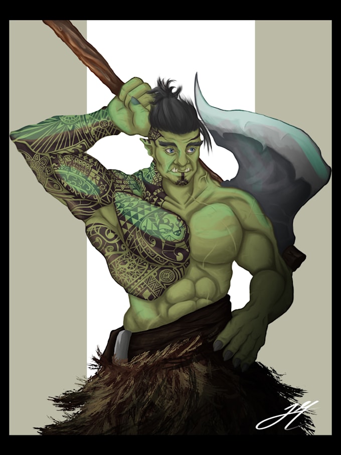 Draw your dungeon and dragons characters by Jumartist | Fiverr