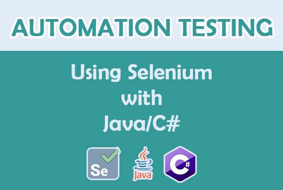 Do Web Automation Using Selenium With Java Or Csharp By Janith Rd