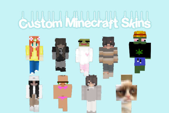 Make you a custom minecraft skin by Zoesservices | Fiverr