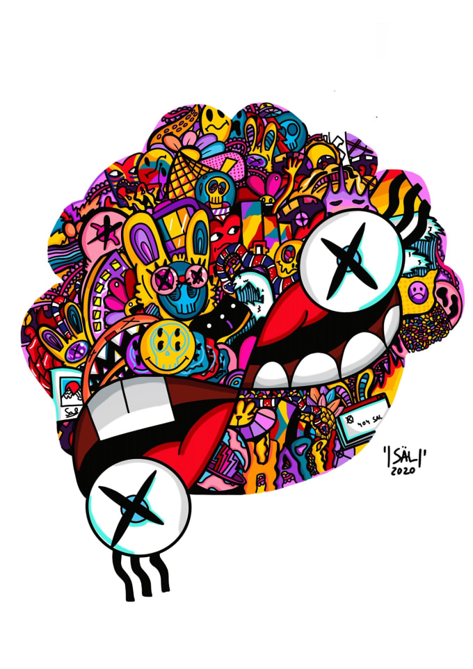 Create digital doodle art or illustration by Sal_art | Fiverr