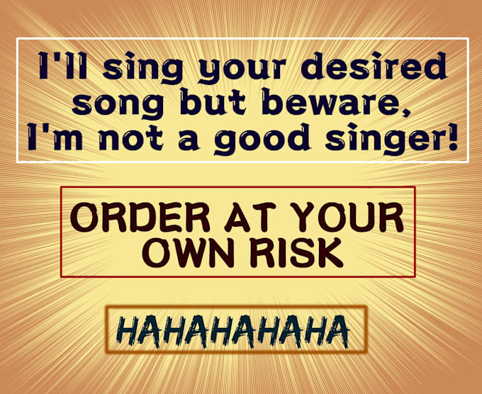 Sing your desired song even if i am not a good singer hahaha by ...