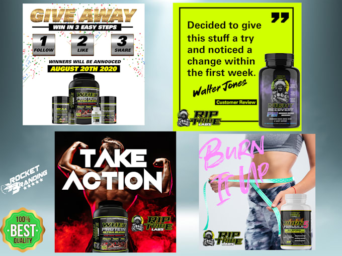 Do a stunning social media ad for your supplement brand by ...