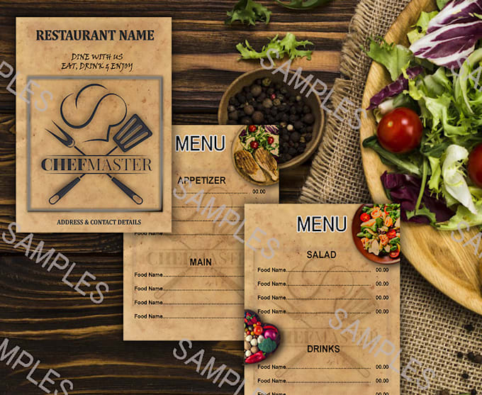 Do modern restaurant menu design by Iresharpv | Fiverr