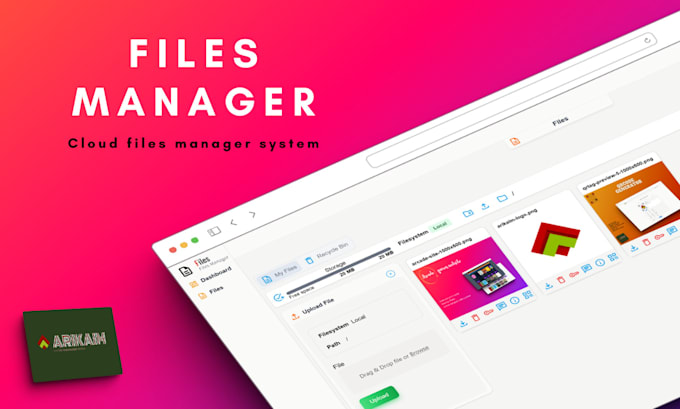 Create files manager web app by Arikaim | Fiverr