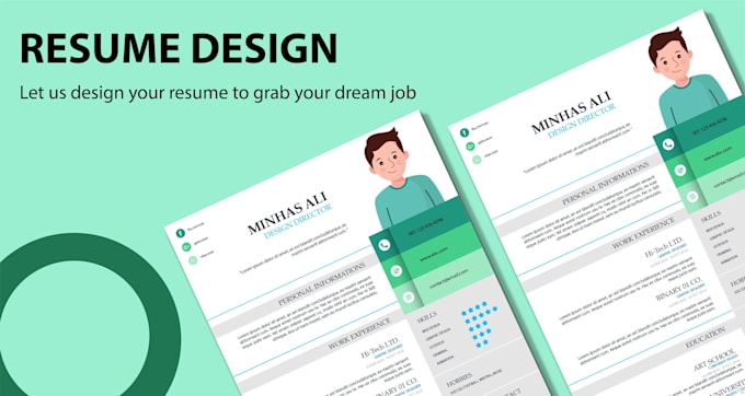 Design infographic professional resume cv by Minhasdesigns | Fiverr