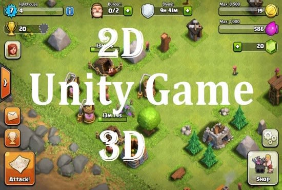 Do 2d and 3d unity game development from scratch by Taoheedulah_dev | Fiverr