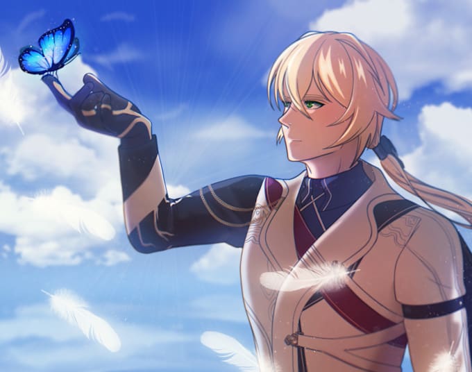 Draw you a half body portrait by Tomoetomaten | Fiverr