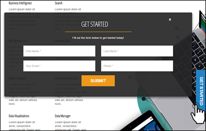 Design responsive pop up,sign up form for shopify and website by ...