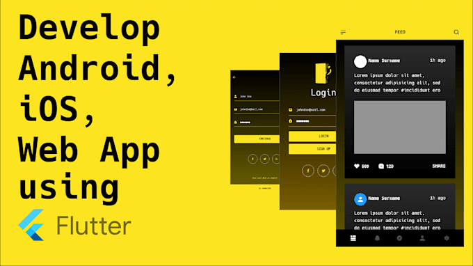 Develop android, ios and web app with flutter by Buildexstudios | Fiverr