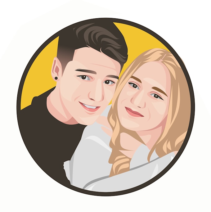 Vector potret face design by Delly_design | Fiverr