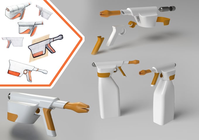 Design products from sketching to realistic renders by Zackkinnaer | Fiverr