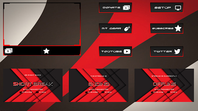Create a full streamer package for you by Paulempt | Fiverr