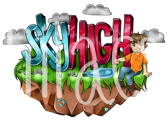 Draw a minecraft logo for your server by Liilacs | Fiverr