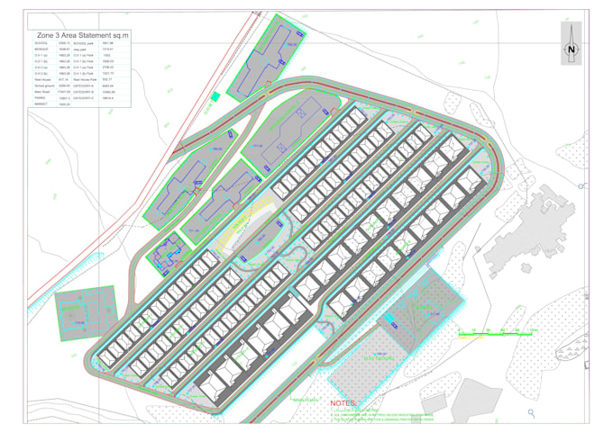 Draw site plan, landscape colony drawings in autocad by Asim4111 | Fiverr