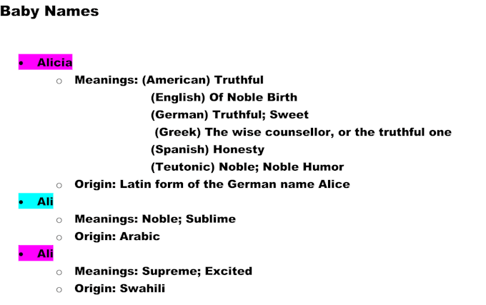 Name Origins And Their Meanings