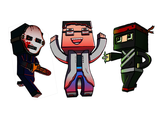 Draw your minecraft skin by Dzekopik | Fiverr