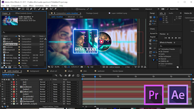 Create unique audio spectrum or music visualizer in 24 hours by Su ...