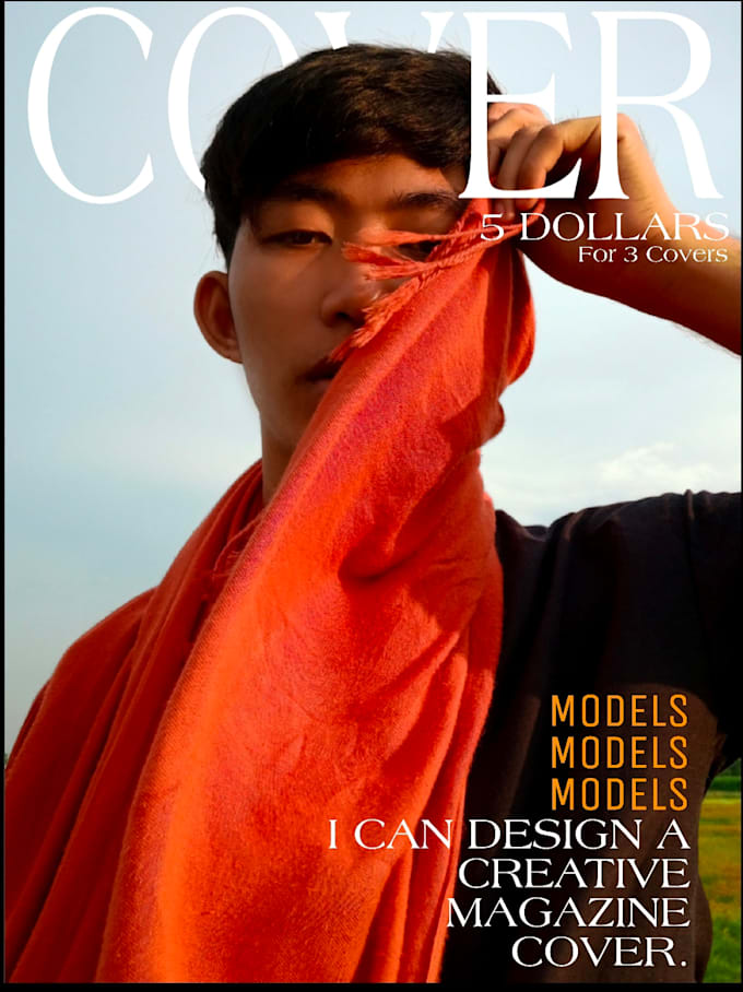 Create eye catching magazine cover photo with model by Tian_mamaril ...