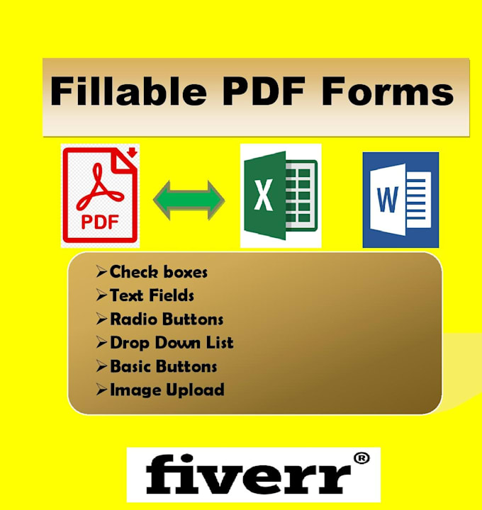 Design fillable pdf forms and creation by Naumanshakeelno | Fiverr