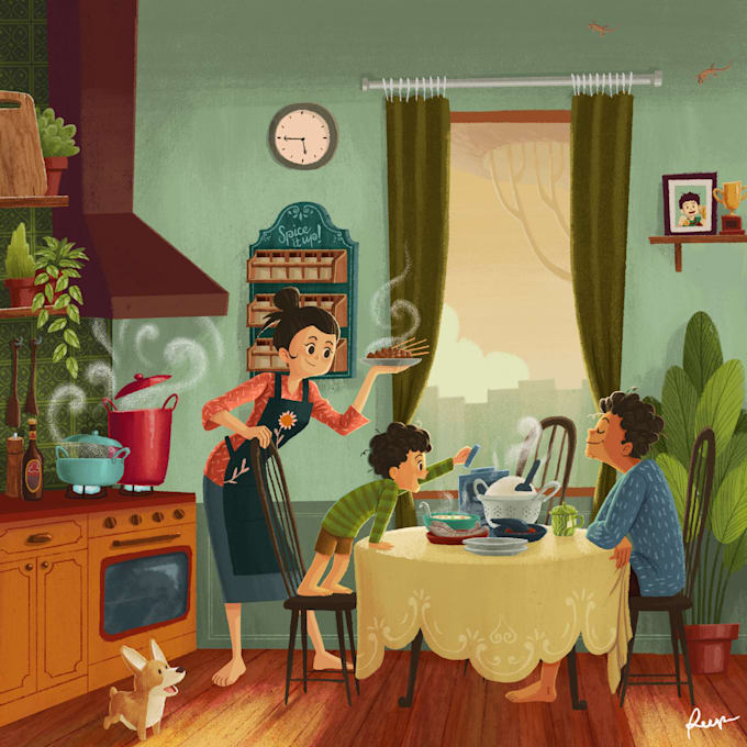 Illustrate any fun story with my style by Ariefputra | Fiverr