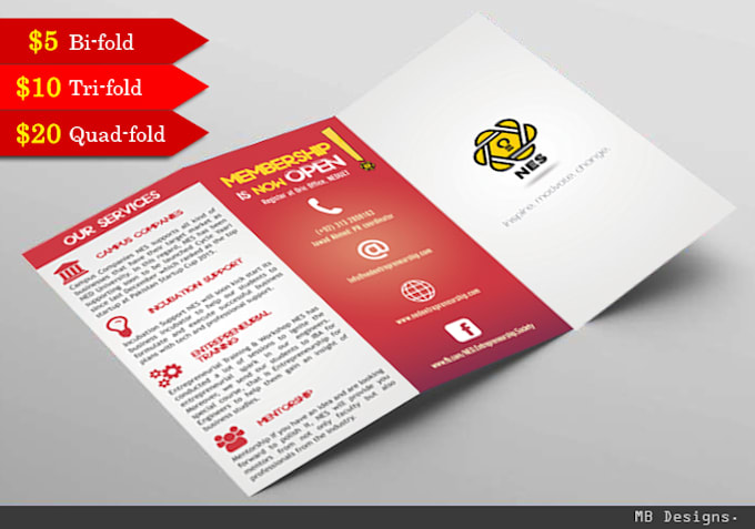 Make bifold and trifold brochures with catchy designs by Mubashir_b ...